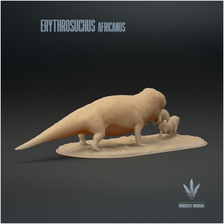 3D Printable Erythrosuchus africanus : Hunt by Miniature Museum