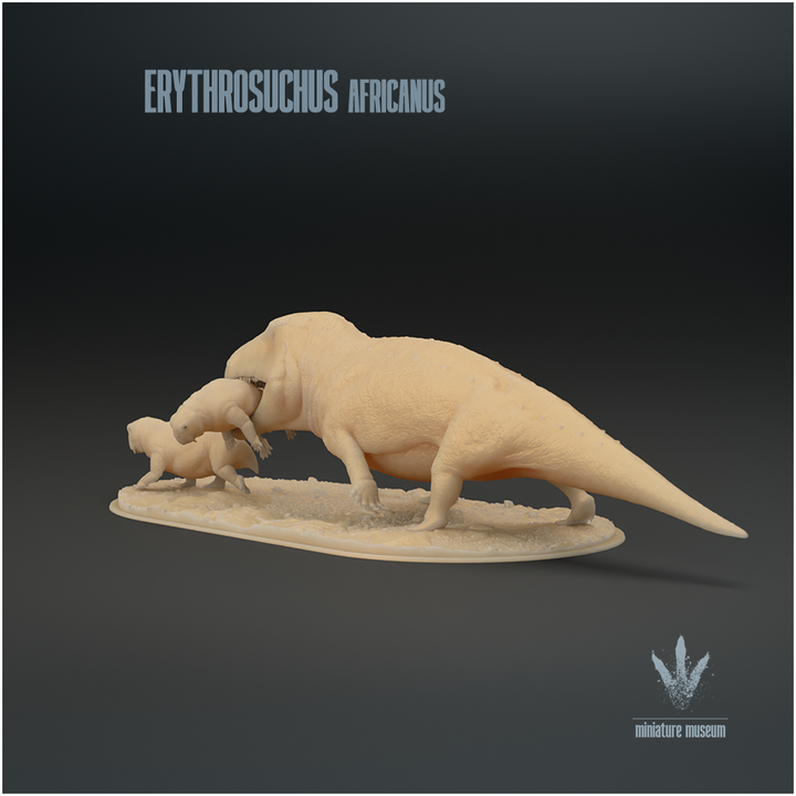 3D Printable Erythrosuchus africanus : Hunt by Miniature Museum