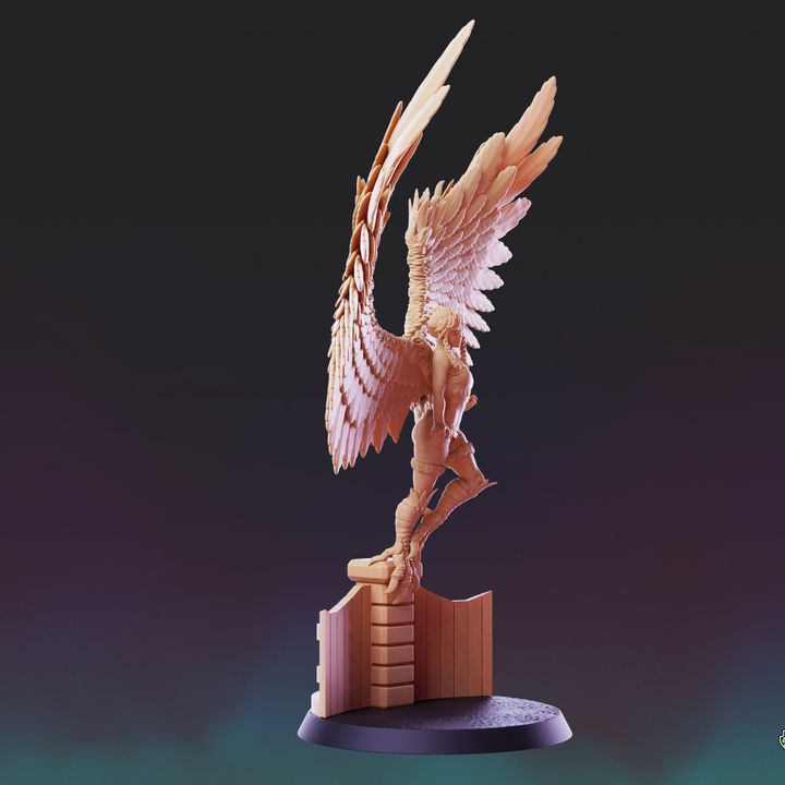 3D Printable Modern Harpies - Pose 3 + Pinup by PSMiniatures
