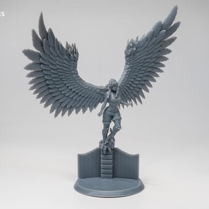 3D Printable Modern Harpies - Pose 3 + Pinup by PSMiniatures