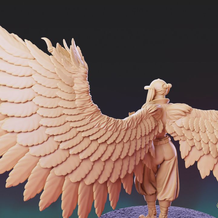 3D Printable Modern Harpies - Pose 4 + Pinup by PSMiniatures