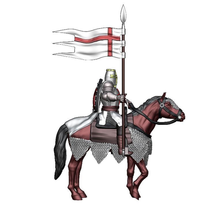 3D Printable Crusader Cavalry 1 by ARTMARKEVYCH