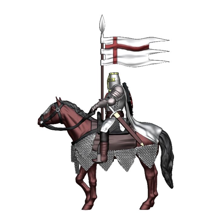 3D Printable Crusader Cavalry 1 by ARTMARKEVYCH