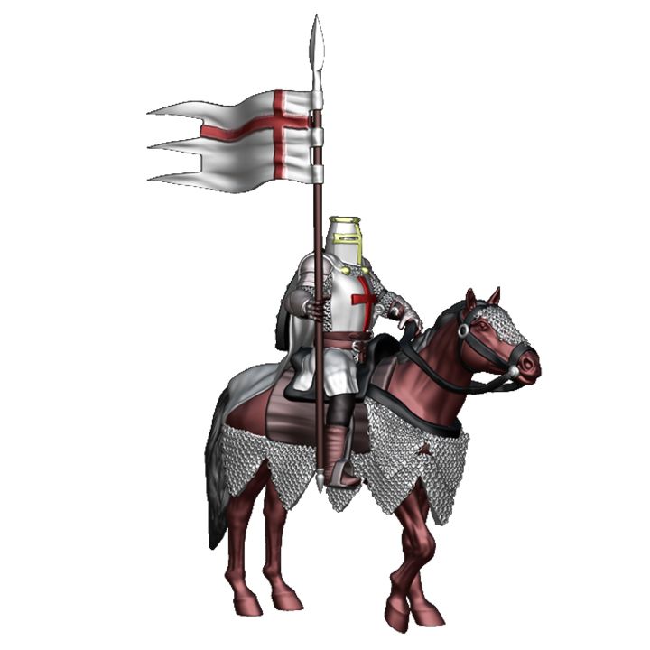 3D Printable Crusader Cavalry 1 by ARTMARKEVYCH