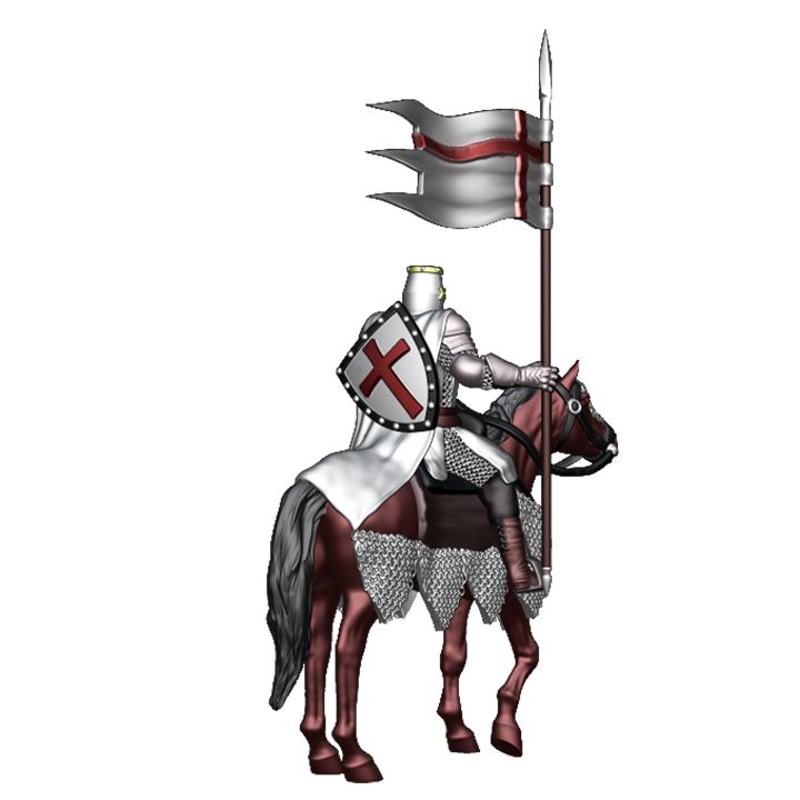 3D Printable Crusader Cavalry 1 by ARTMARKEVYCH