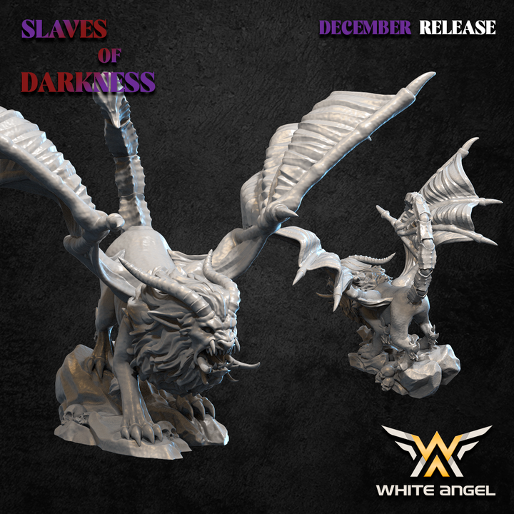 3D Printable DARK MANTICORE - SLAVES OF DARKNESS (DECEMBER 2024 RELEASE ...