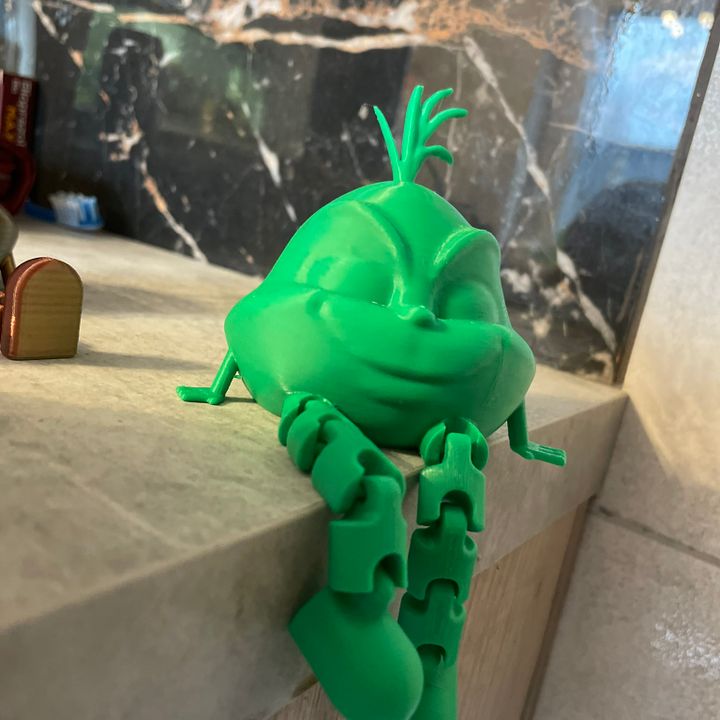 3D Printable Articulated Grinch by krzysztof Owczarek