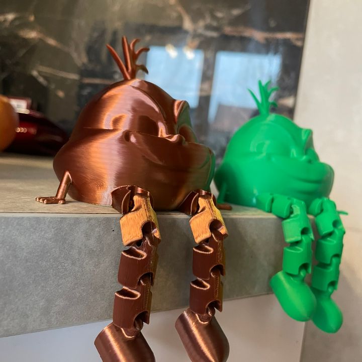 3D Printable Articulated Grinch by krzysztof Owczarek