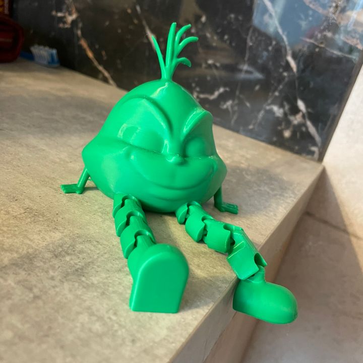 3D Printable Articulated Grinch by krzysztof Owczarek
