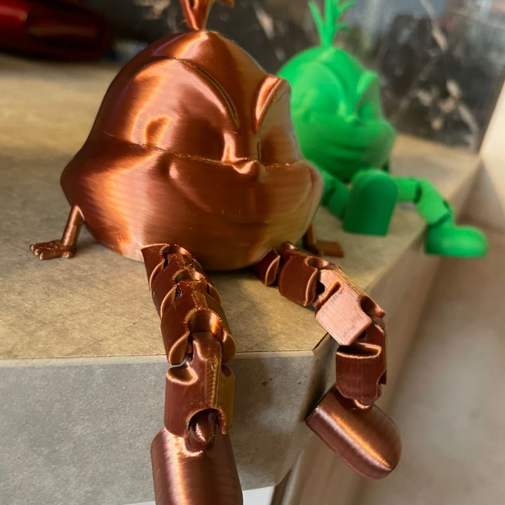 3D Printable Articulated Grinch by krzysztof Owczarek