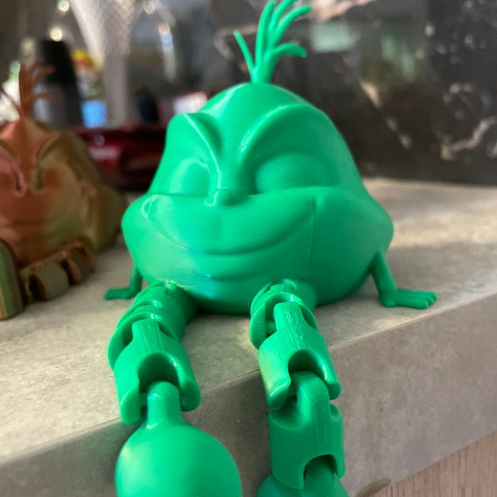 3D Printable Articulated Grinch by krzysztof Owczarek