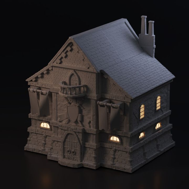 3D Printable Adventurer's Guild Building by Xardas