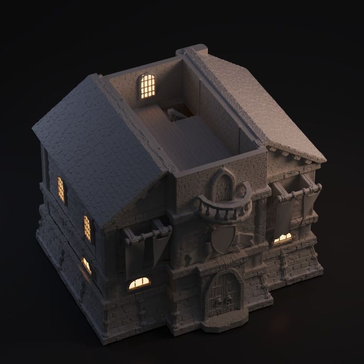 3D Printable Adventurer's Guild Building by Xardas