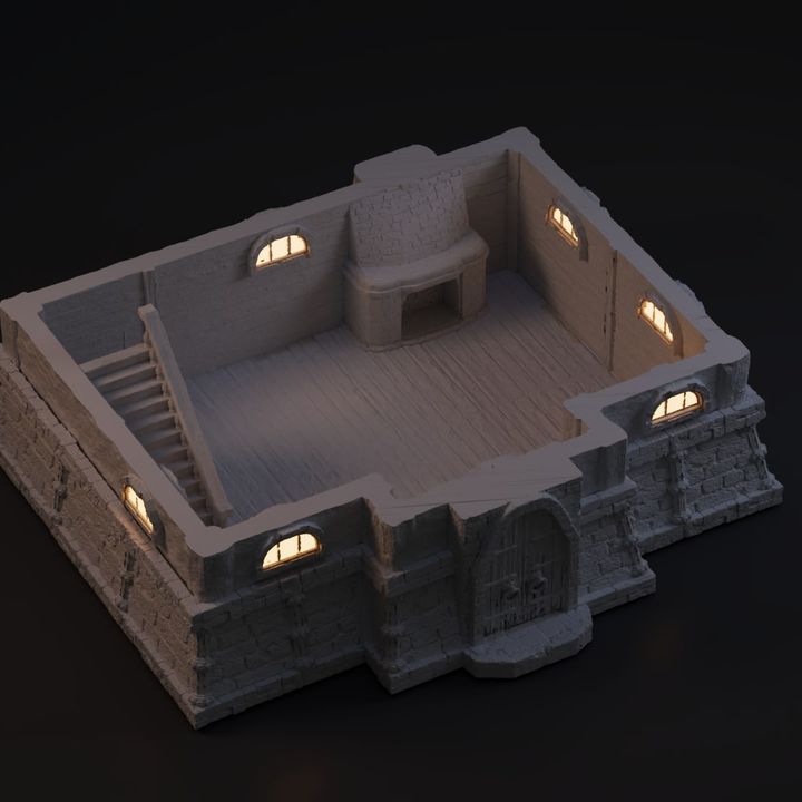 3D Printable Adventurer's Guild Building by Xardas