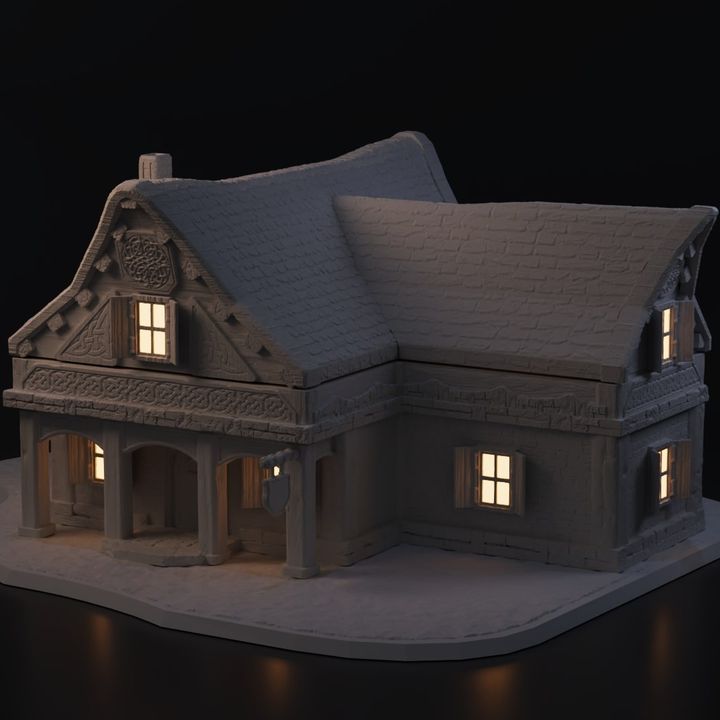 3D Printable Small inn by Xardas