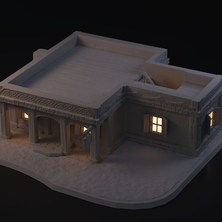 3D Printable Small inn by Xardas