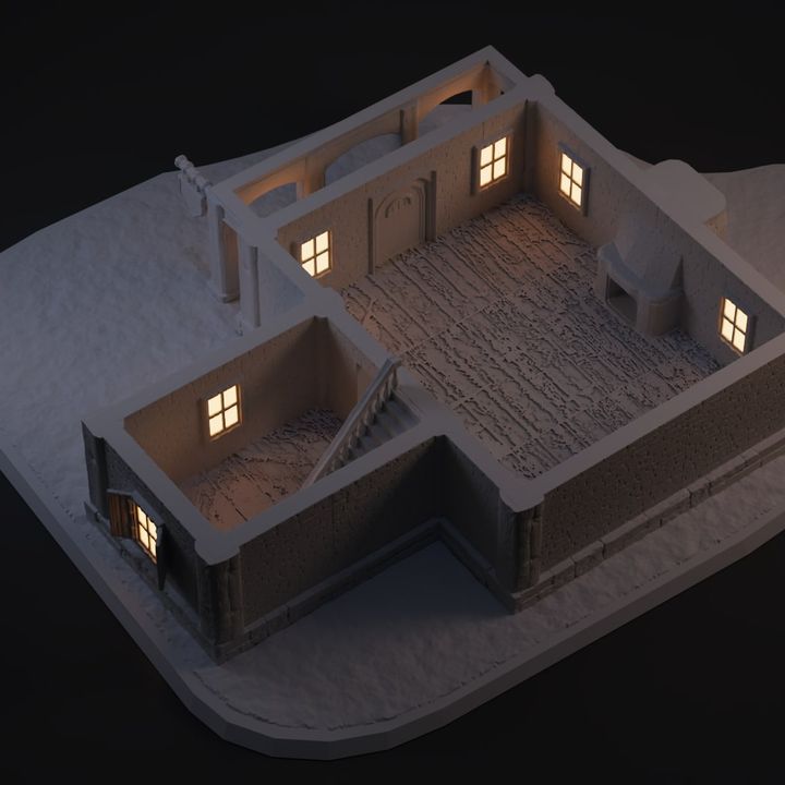 3D Printable Small inn by Xardas