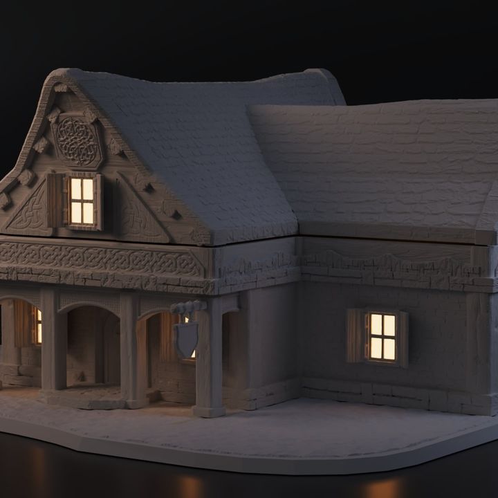 3D Printable Small inn by Xardas