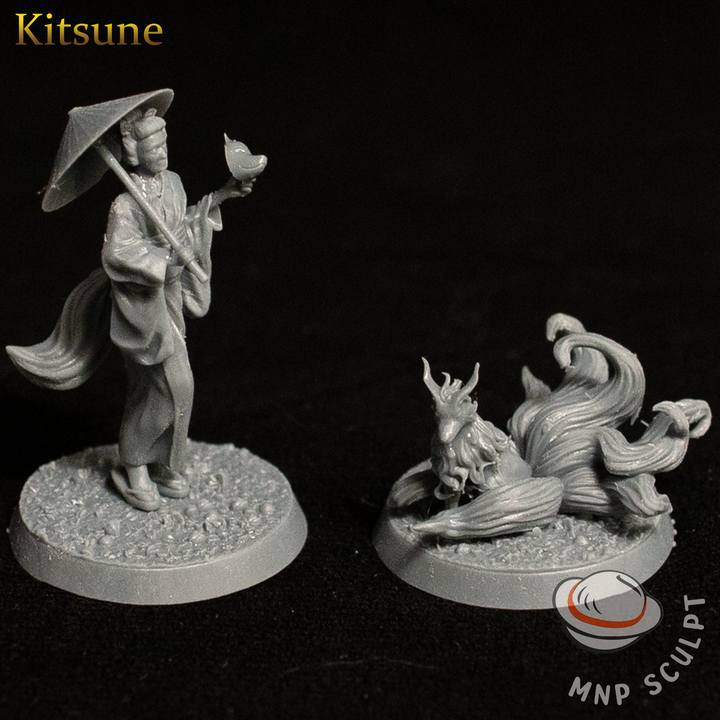 3D Printable Kitsune by MNP Sculpt