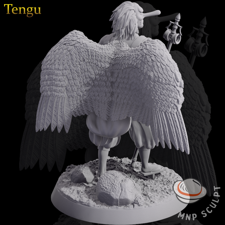 3D Printable Tengu by MNP Sculpt