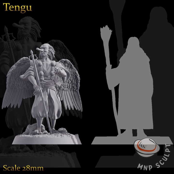 3D Printable Tengu by MNP Sculpt