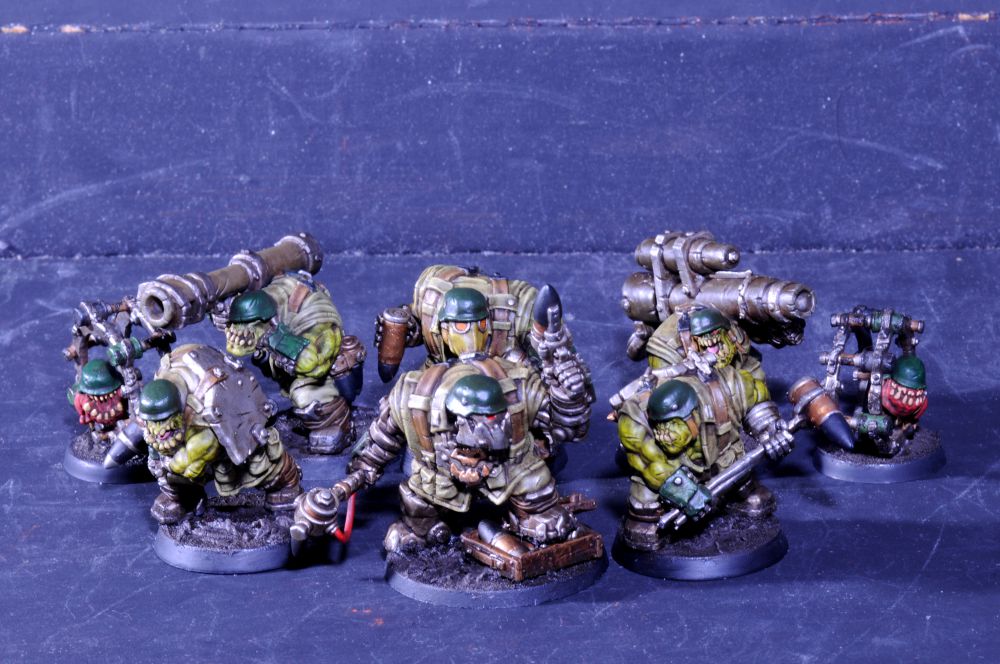 3D Printable Orc Panzer Jaegers Team by Puppetswar Miniatures