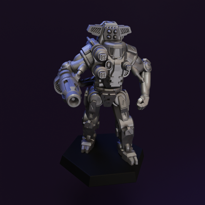 3D Printable 8mm Cronos Battlemech by ddd_martin_miniatures