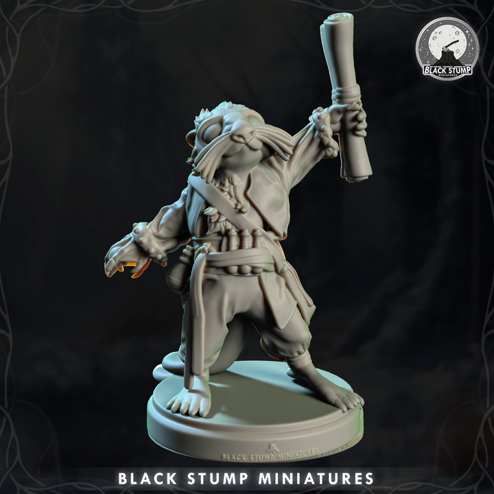 3D Printable Musk Raft-In-The Delta, Mustel Sorcerer ( Otterfolk ...