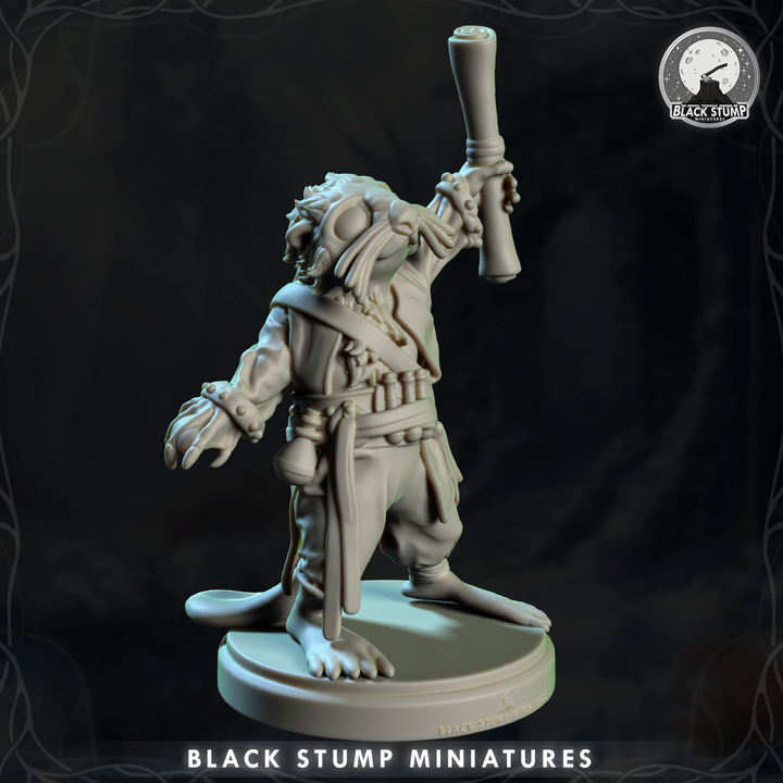 3D Printable Musk Raft-In-The Delta, Mustel Sorcerer ( Otterfolk ...