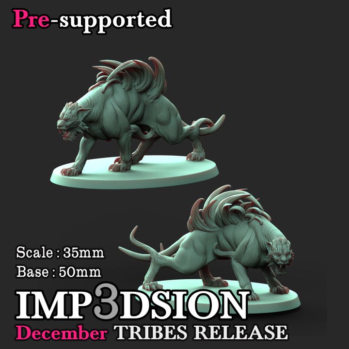 3D Printable Shadow beast 2 minis by Imp3dsion