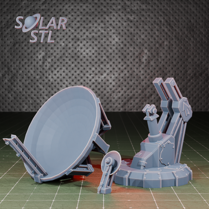 3D Printable Ork Radar terrain by SolarSTL