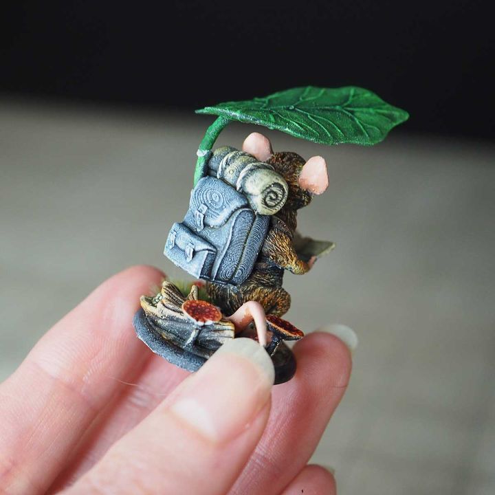 3D Printable Mouse adventurer by La Louve 3D
