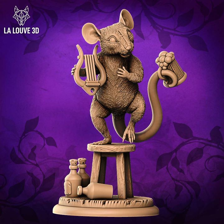 3D Printable Bard mouse by La Louve 3D