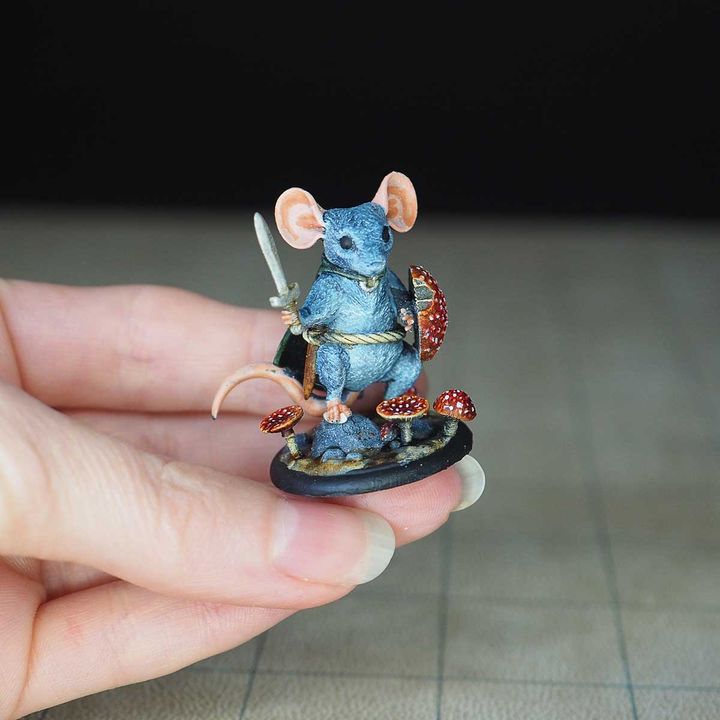 3D Printable Warrior mouse by La Louve 3D