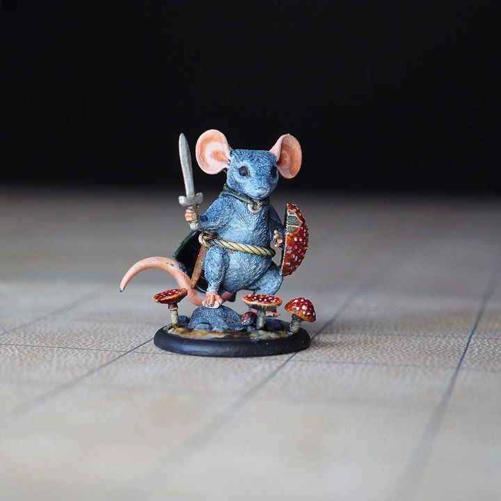 3D Printable Warrior mouse by La Louve 3D