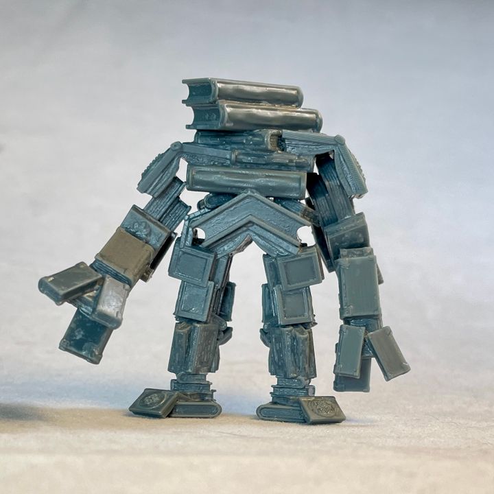 3D Printable Book Golem by Harry's 3d Sculpting