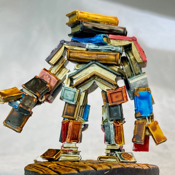 3D Printable Book Golem by Harry's 3d Sculpting