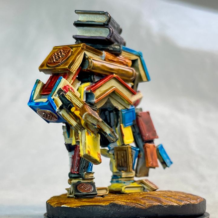 3D Printable Book Golem by Harry's 3d Sculpting