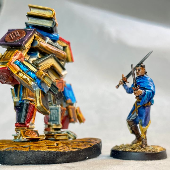 3D Printable Book Golem by Harry's 3d Sculpting