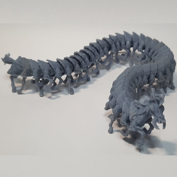 3D Printable CENTISTEED – Post-apocalypse Multi-Legged Horse-Bug by ...