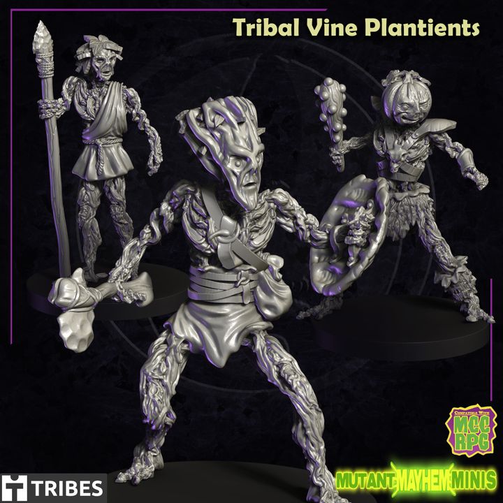 3D Printable TRIBAL VINE PLANTIENTS – Post-apocalypse Plant People by ...