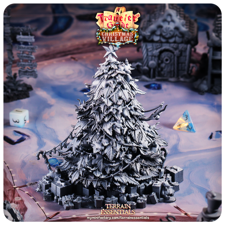 3D Printable Christmas Village Terrain - Xmas Tree (Pre-Supported) by ...