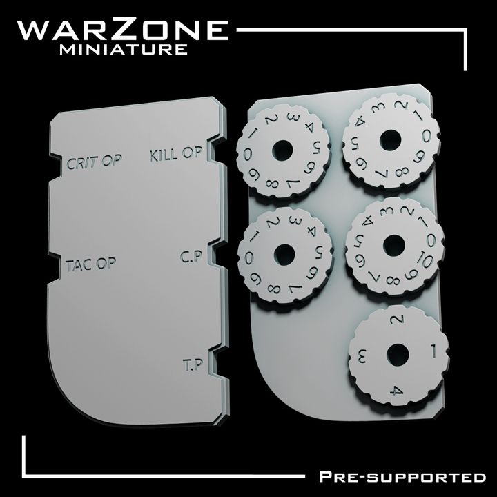 3D Printable Kill Team Tracker Game Score for 10th Edition by WarZone ...