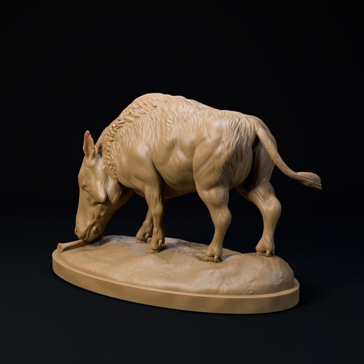 3D Printable Archaeotherium 1-35 pre-supported prehistoric animal by ...
