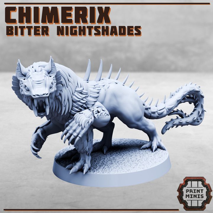 3D Printable Chimerix - Bitter Nightshades by Print Minis