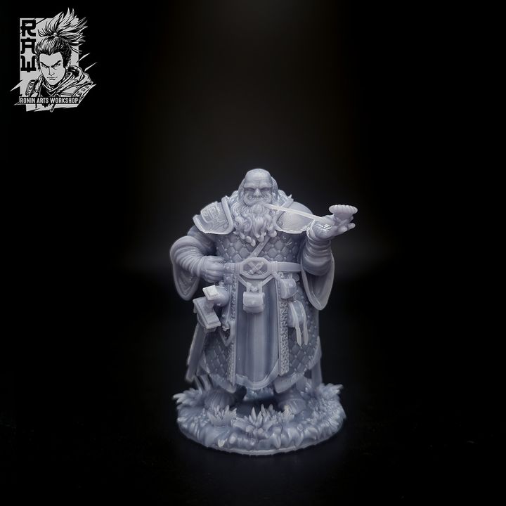 3D Printable Naharo The Healer - Dwarf by Ronin Arts Workshop
