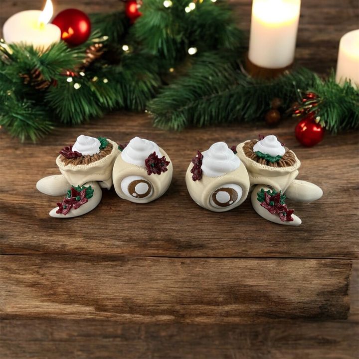 3D Printable Praline Pecan Pie Turtle by Rebel Alicorn Designs