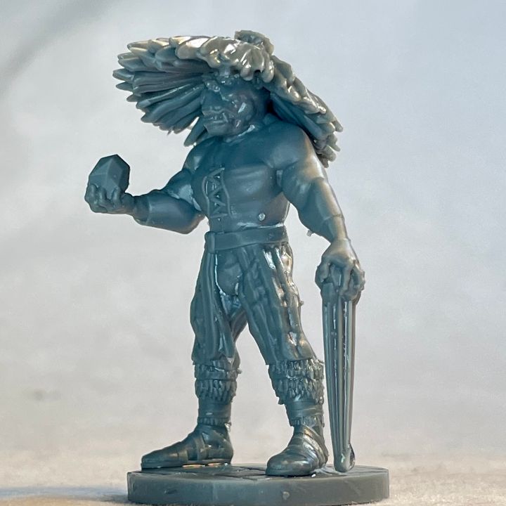 3D Printable Gragor, Orc Shaman by Harry's 3d Sculpting