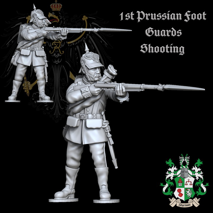 3D Printable 1st Prussian Foot Guards Shooting by Styriwar