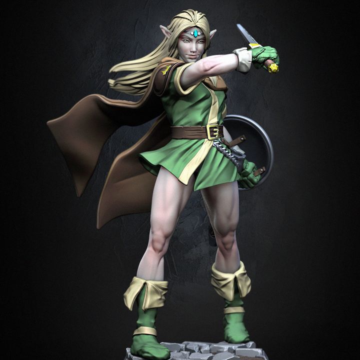 3D Printable Lucia - Elf by Dragun Studios